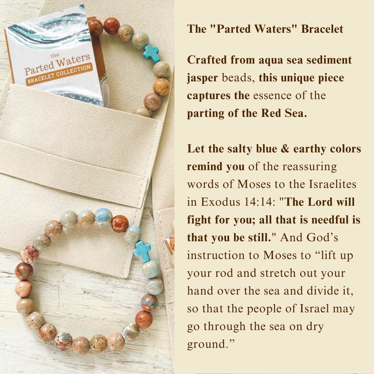 Parted Waters Bracelet Christian Jewelry – hints for prayerful... pause