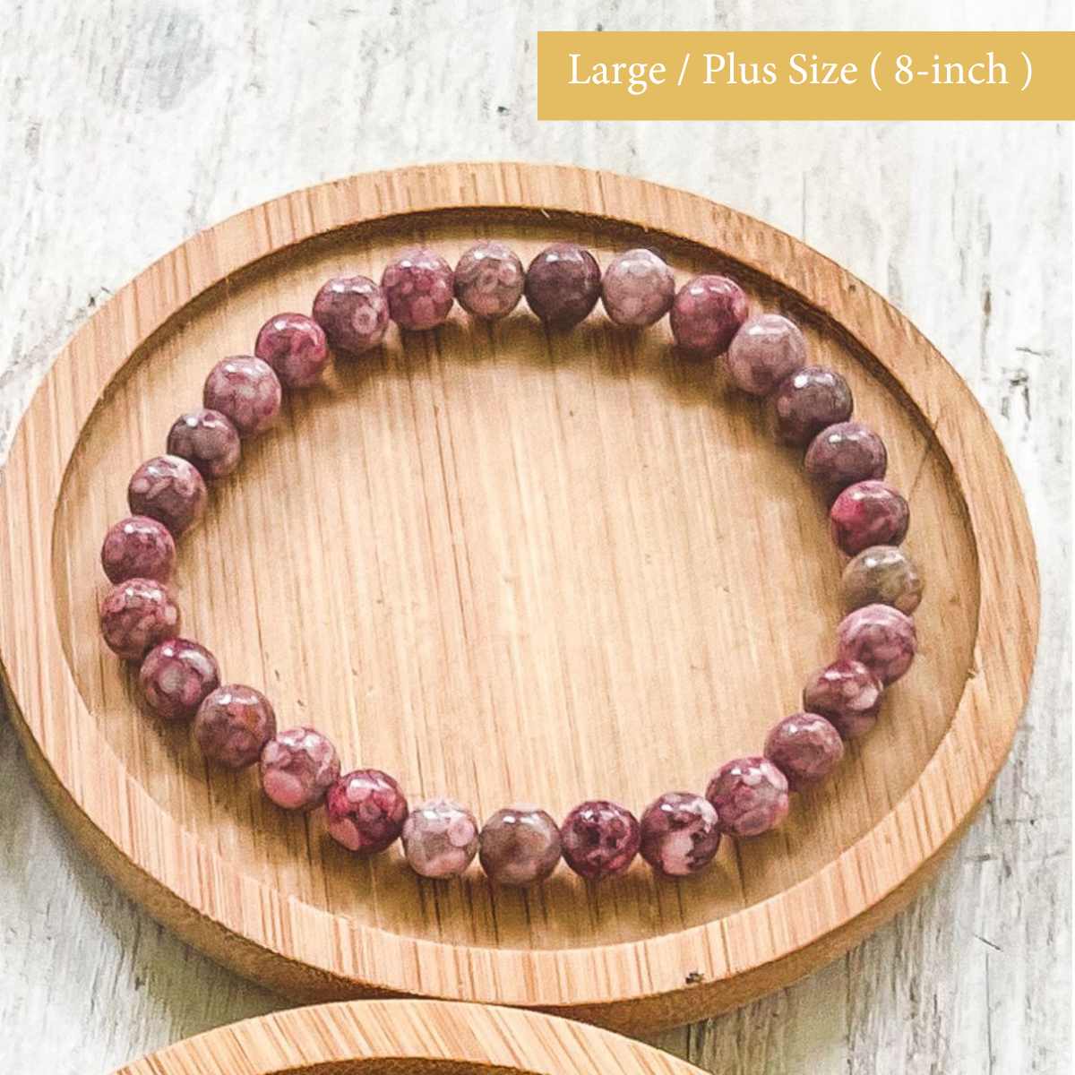 Red Dot Natural Stone Bracelet – hints for prayerful... pause